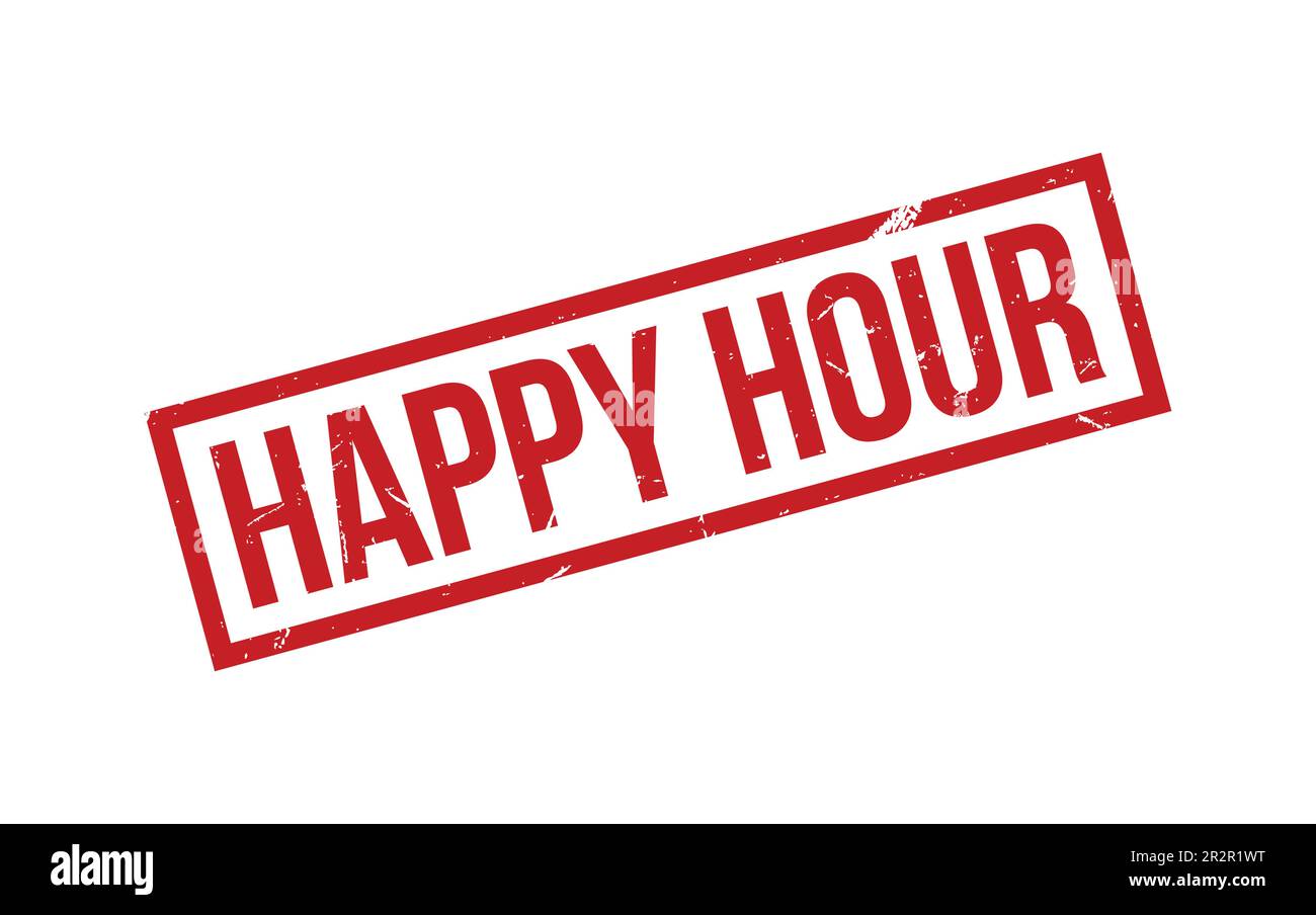 Happy Hour Rubber Stamp Seal Vector Stock Vector Image & Art - Alamy