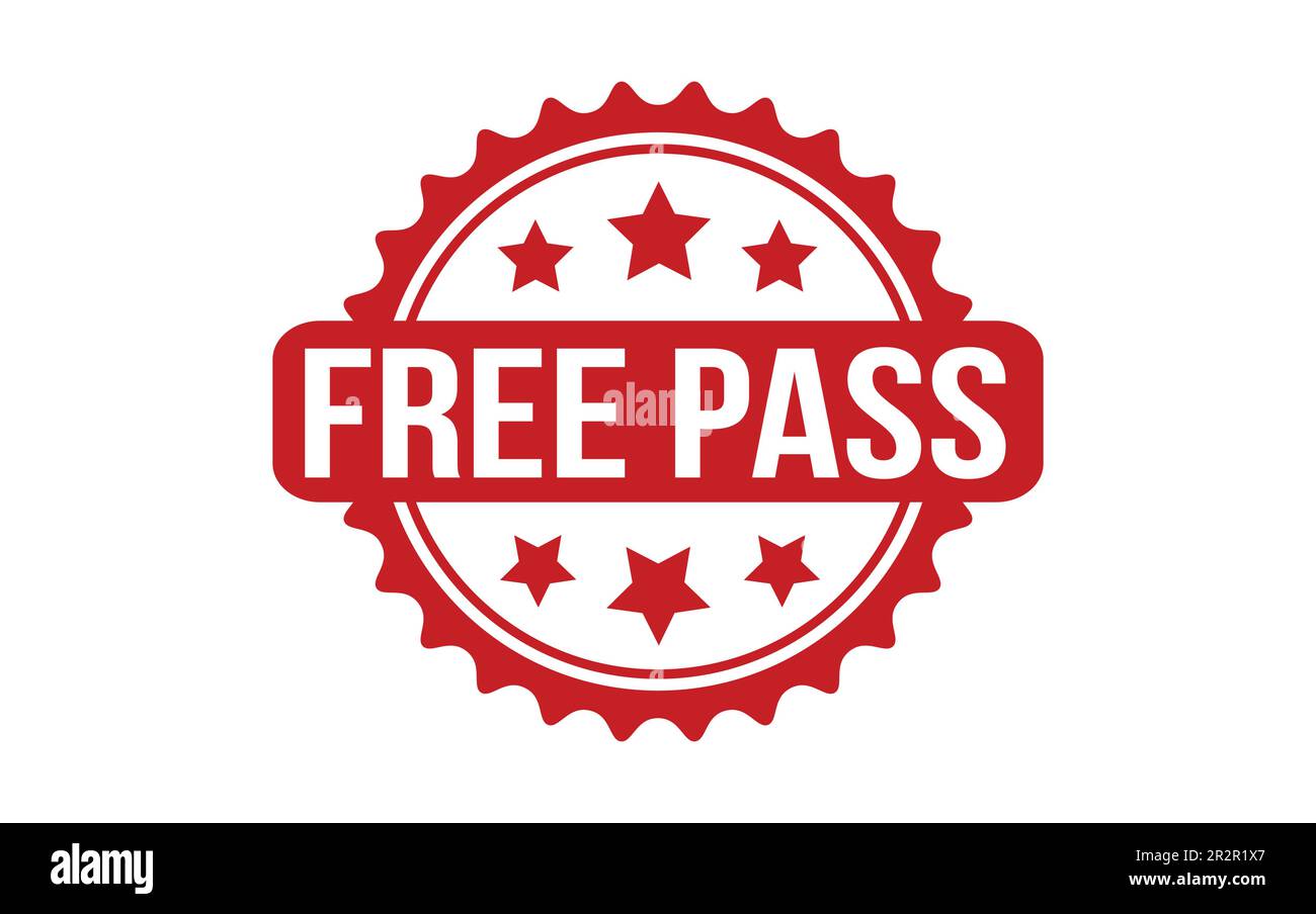 Free Pass Rubber Stamp Seal Vector Stock Vector Image & Art - Alamy
