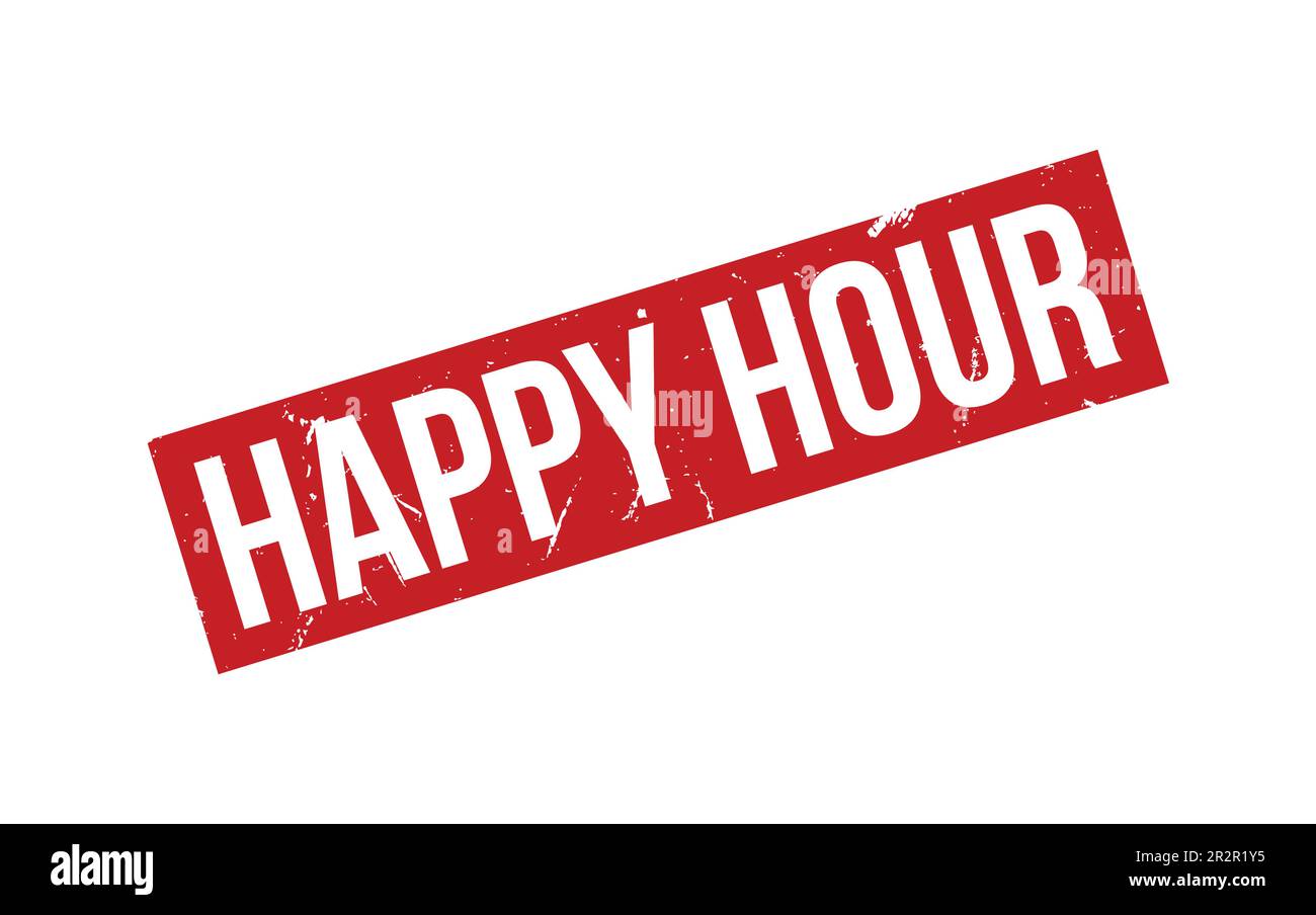 Happy Hour Rubber Stamp Seal Vector Stock Vector Image & Art - Alamy