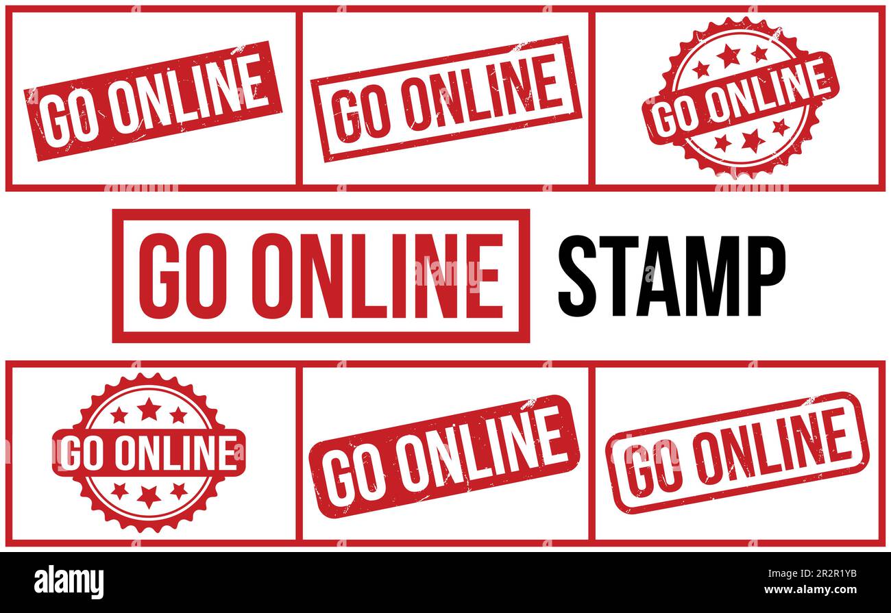 Go online stamp hi-res stock photography and images - Alamy