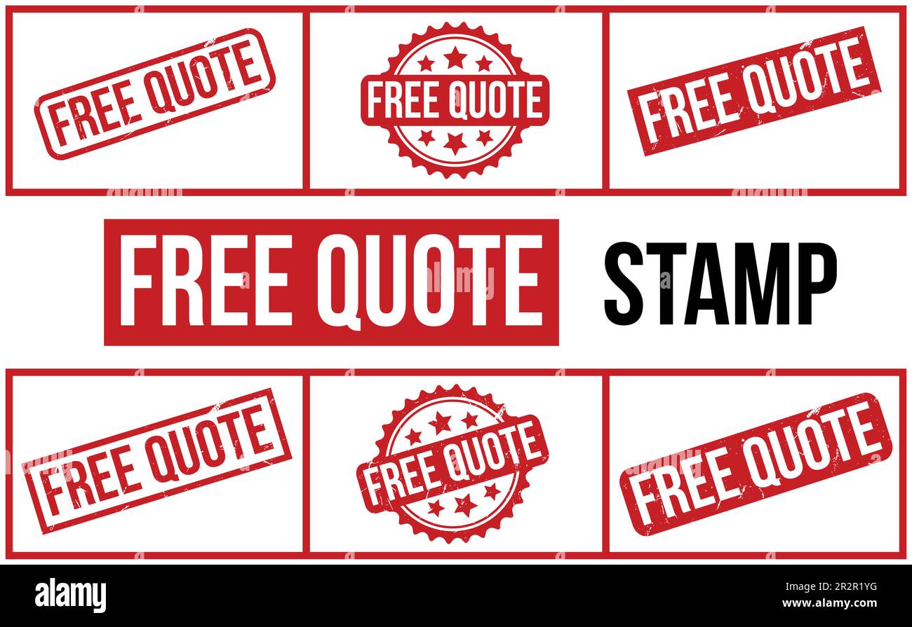 Free Quote Rubber Stamp set Vector Stock Vector Image & Art - Alamy