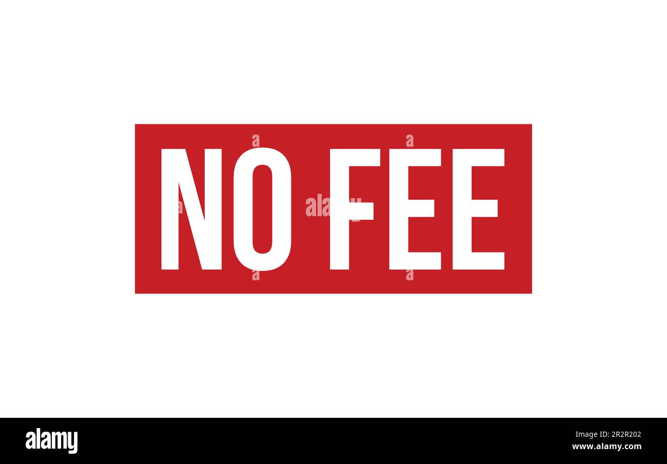 No Fee Rubber Stamp Seal Vector Stock Vector Image & Art - Alamy