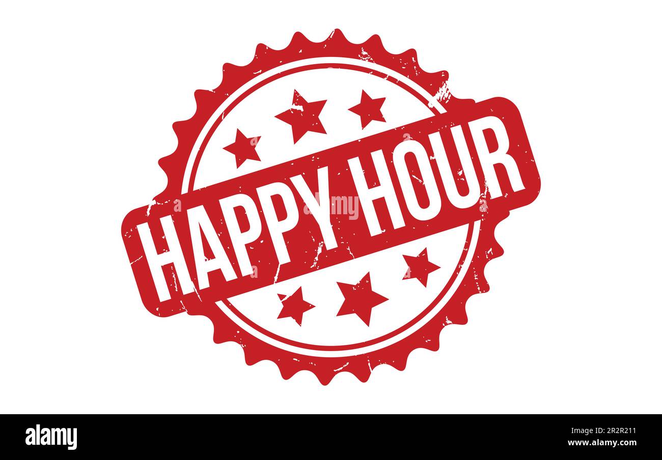 Happy Hour Rubber Stamp Seal Vector Stock Vector Image & Art - Alamy