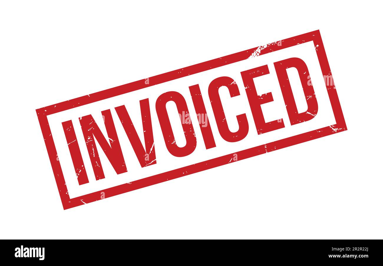 Invoiced Rubber Stamp Seal Vector Stock Vector Image & Art - Alamy