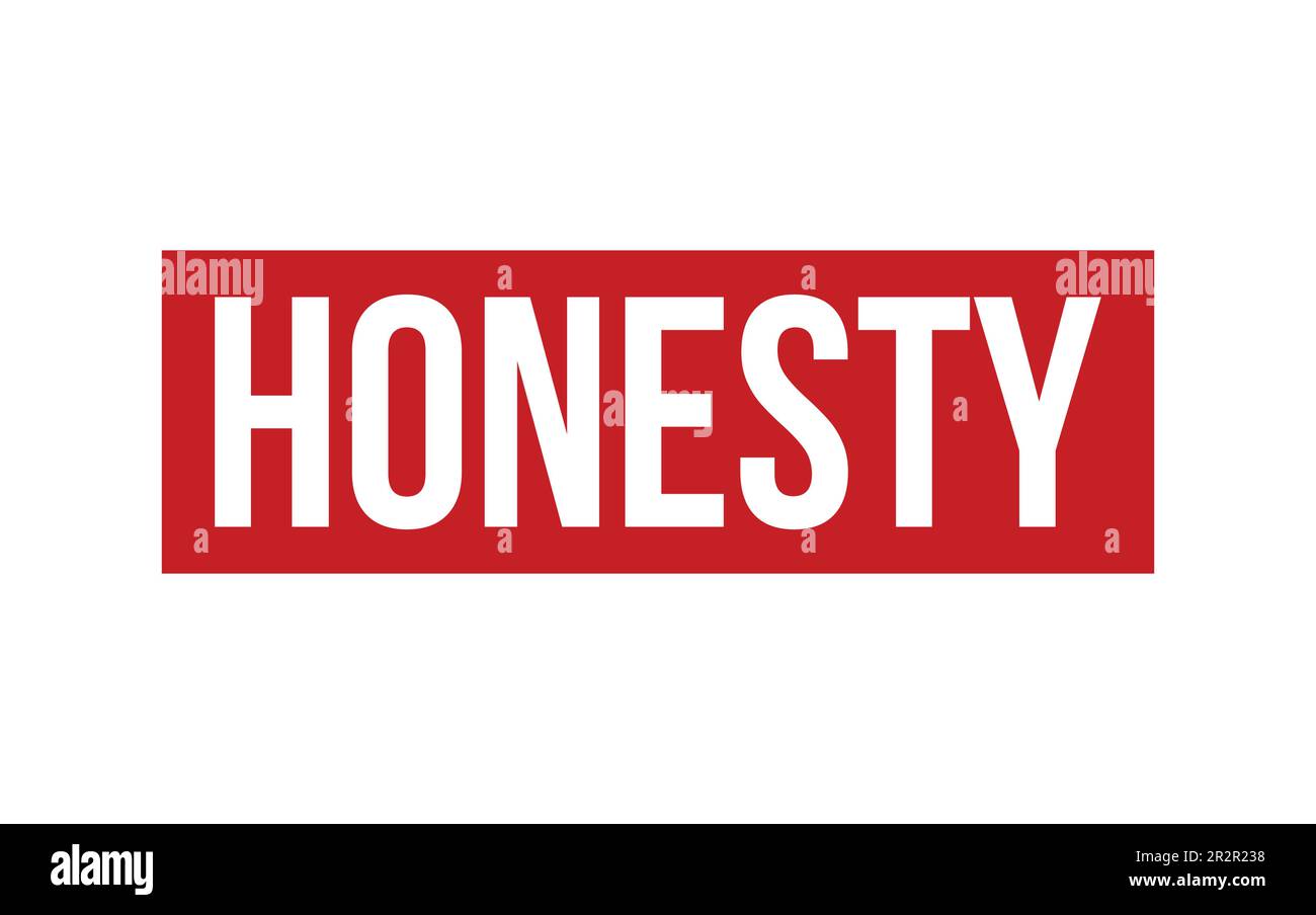 Honesty Rubber Stamp Seal Vector Stock Vector Image & Art - Alamy