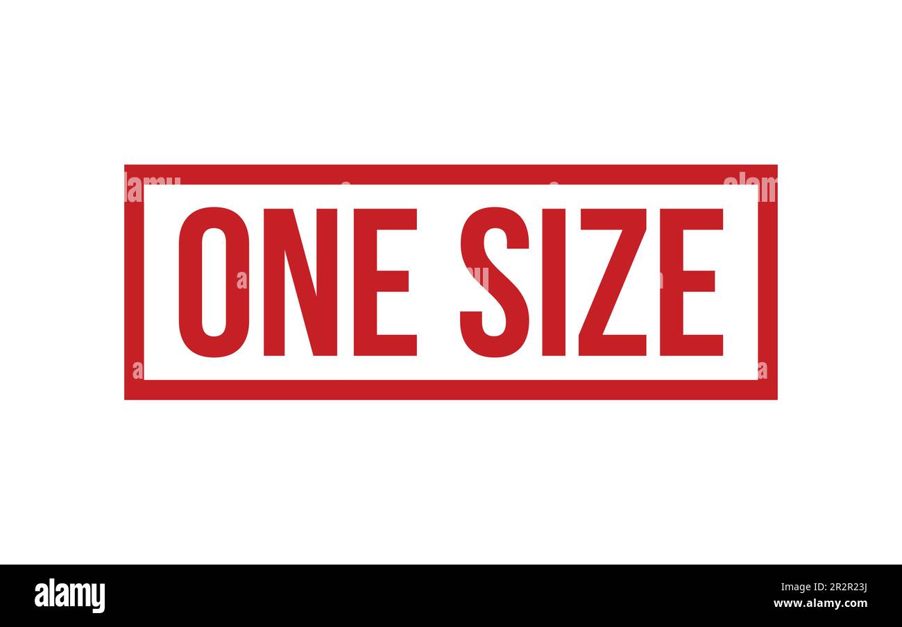 One size stamp hi-res stock photography and images - Alamy