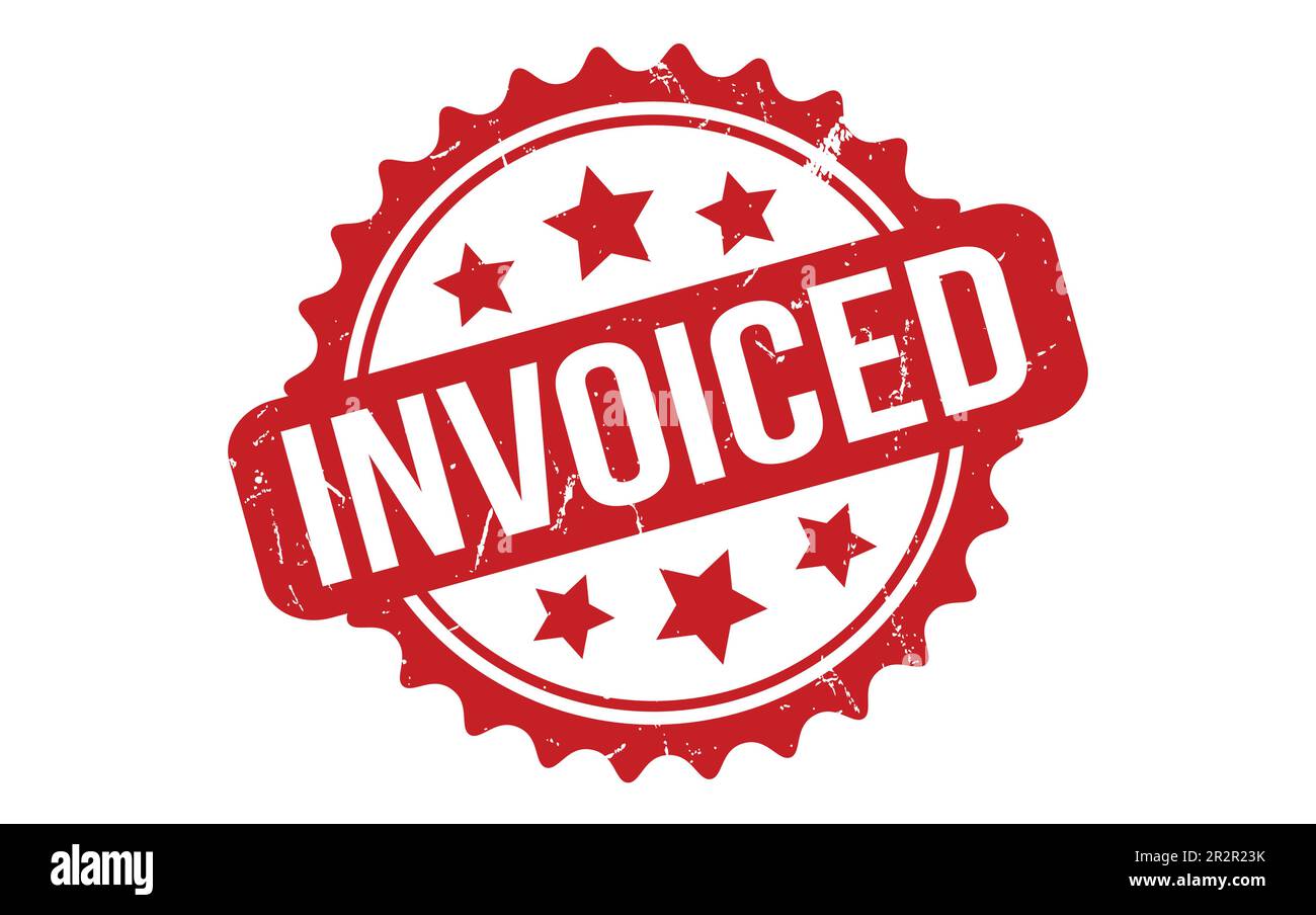Invoiced Rubber Stamp Seal Vector Stock Vector Image & Art - Alamy