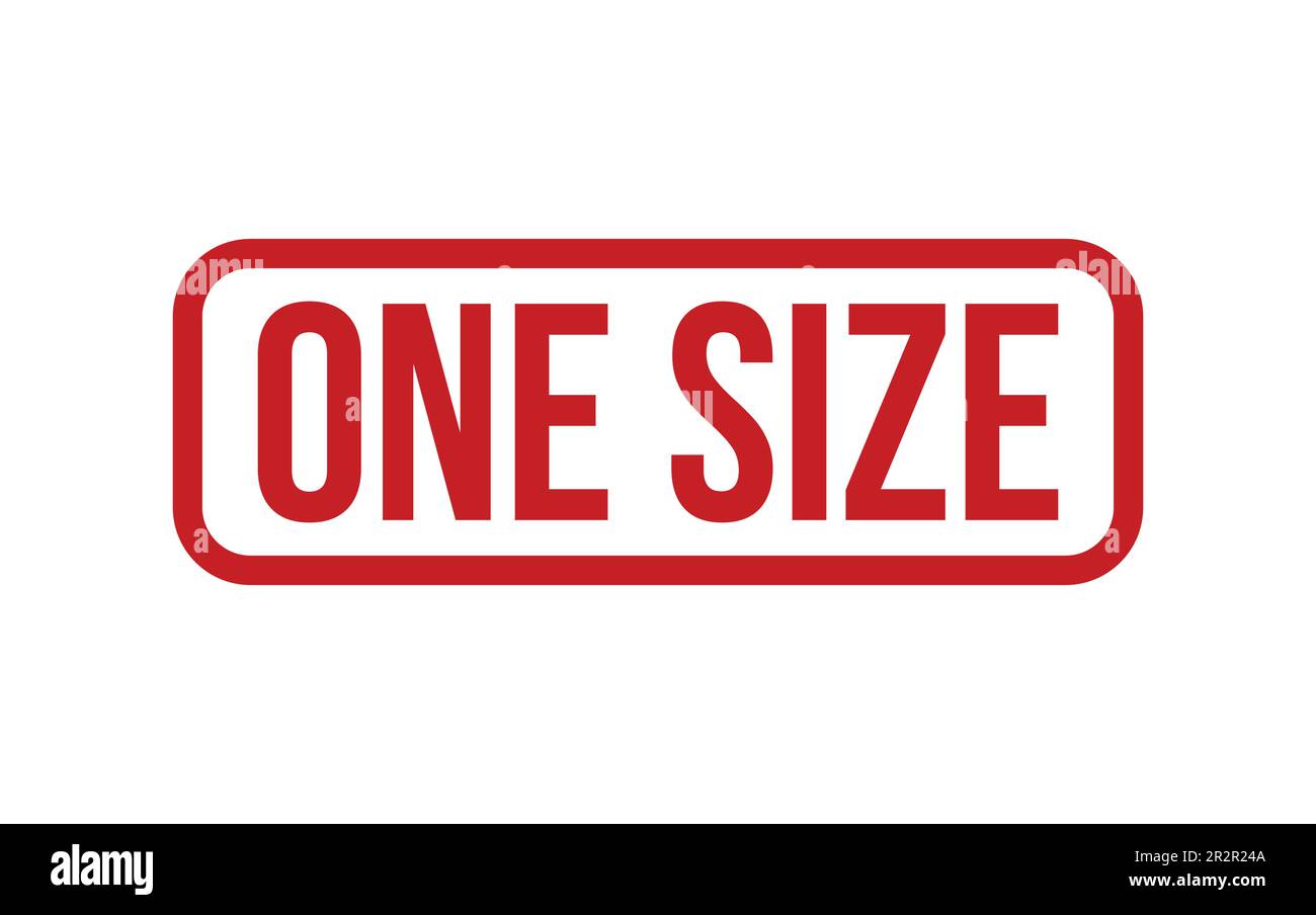 One Size Rubber Stamp Seal Vector Stock Vector Image & Art - Alamy