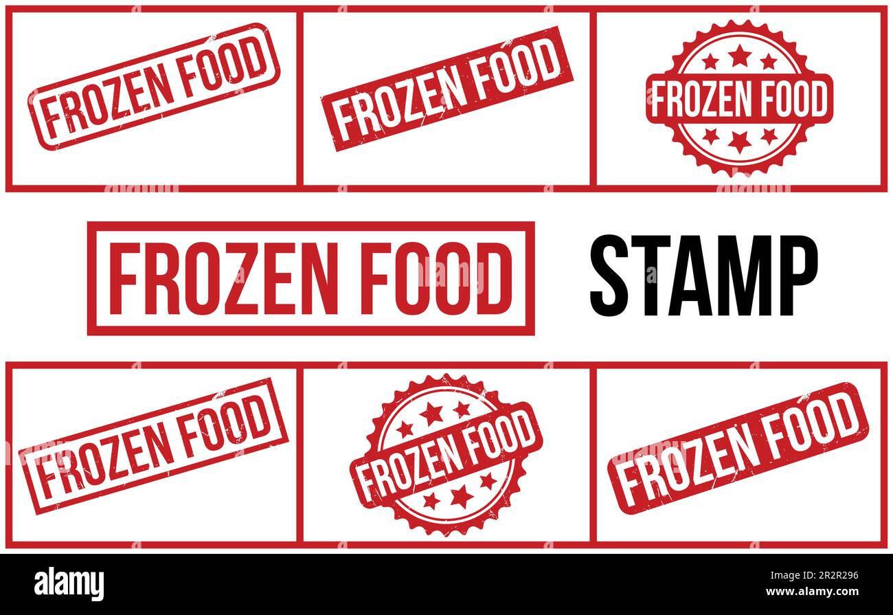 Frozen Food Rubber Stamp set Vector Stock Vector Image & Art - Alamy