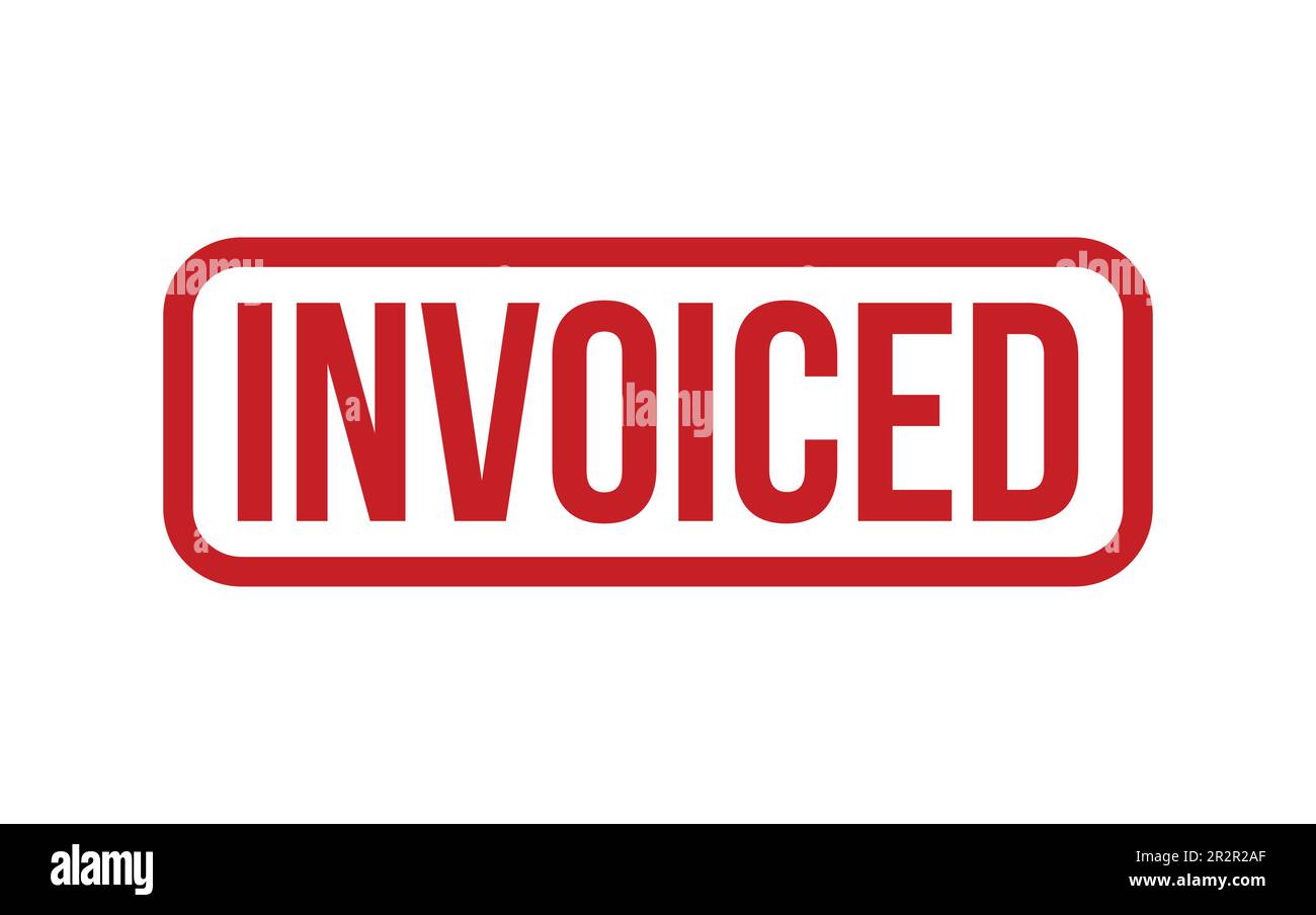 Invoiced Rubber Stamp Seal Vector Stock Vector Image & Art - Alamy