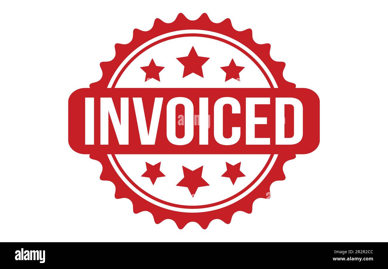 Invoiced Rubber Stamp Seal Vector Stock Vector Image & Art - Alamy