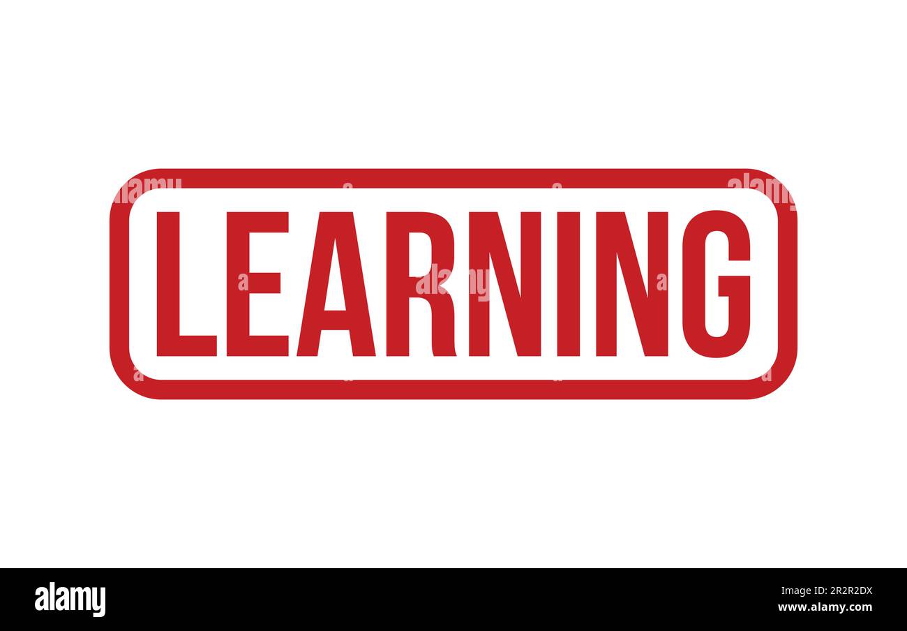 Learning Rubber Stamp Seal Vector Stock Vector Image & Art - Alamy
