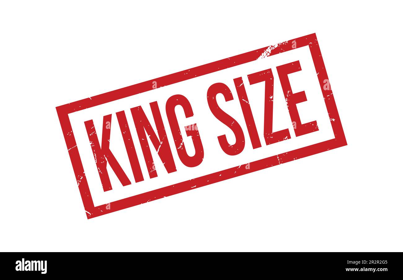 King Size Rubber Stamp Seal Vector Stock Vector Image & Art - Alamy