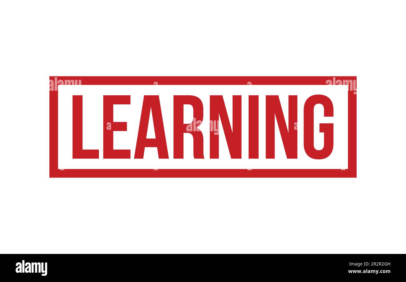 Learning Rubber Stamp Seal Vector Stock Vector Image & Art - Alamy