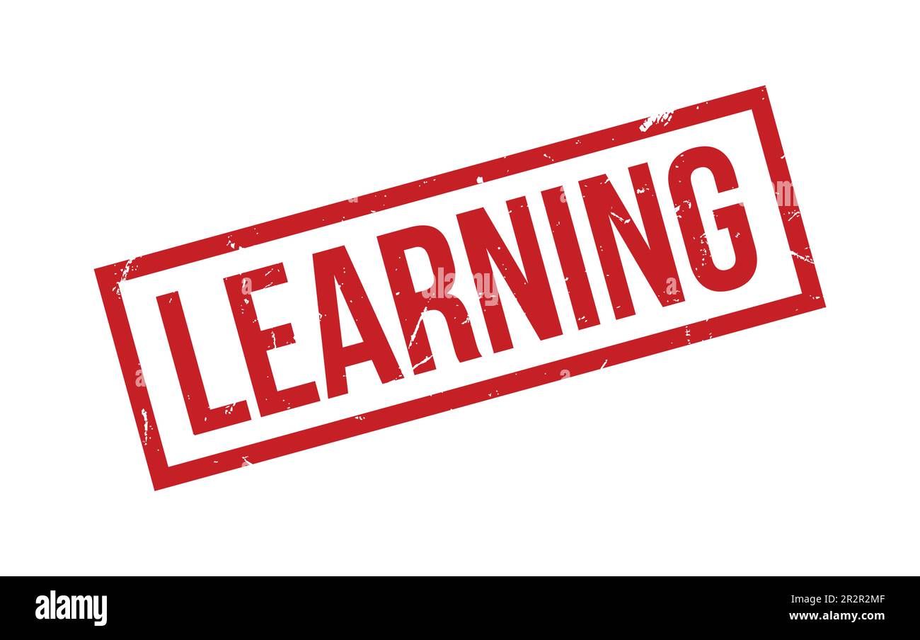 Learning Rubber Stamp Seal Vector Stock Vector Image & Art - Alamy