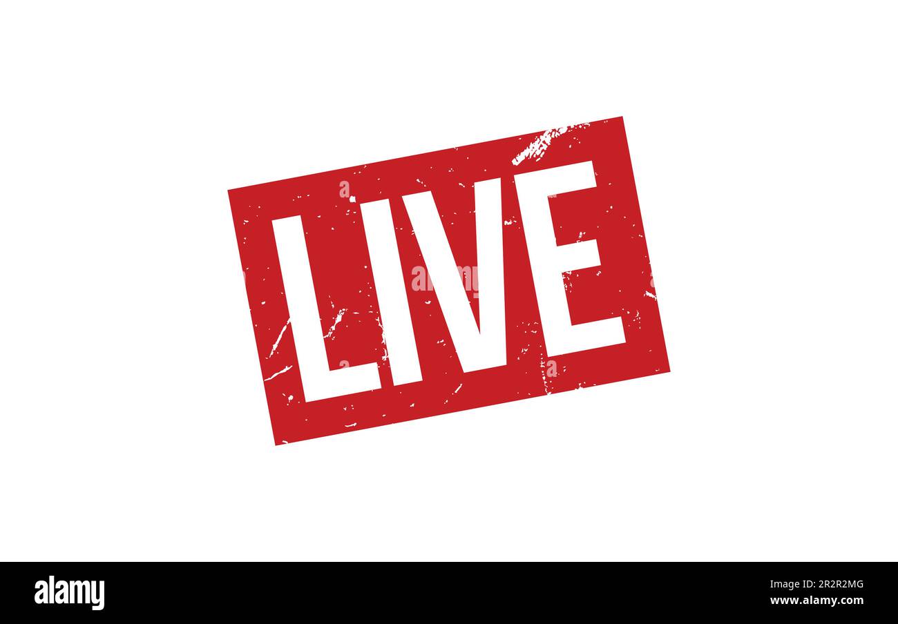 Live grunge red stamp hi-res stock photography and images - Alamy