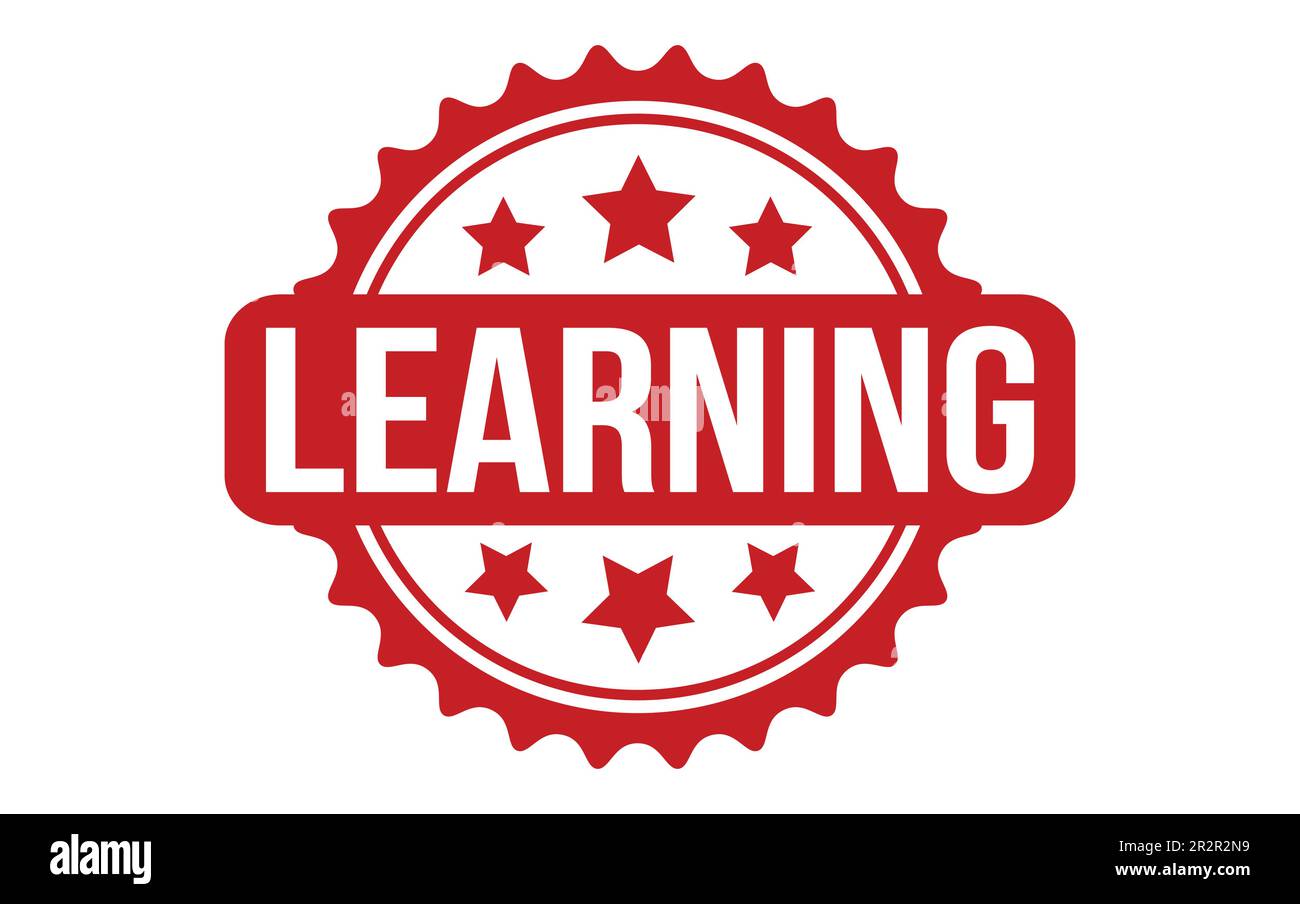 Learning Rubber Stamp Seal Vector Stock Vector Image & Art - Alamy