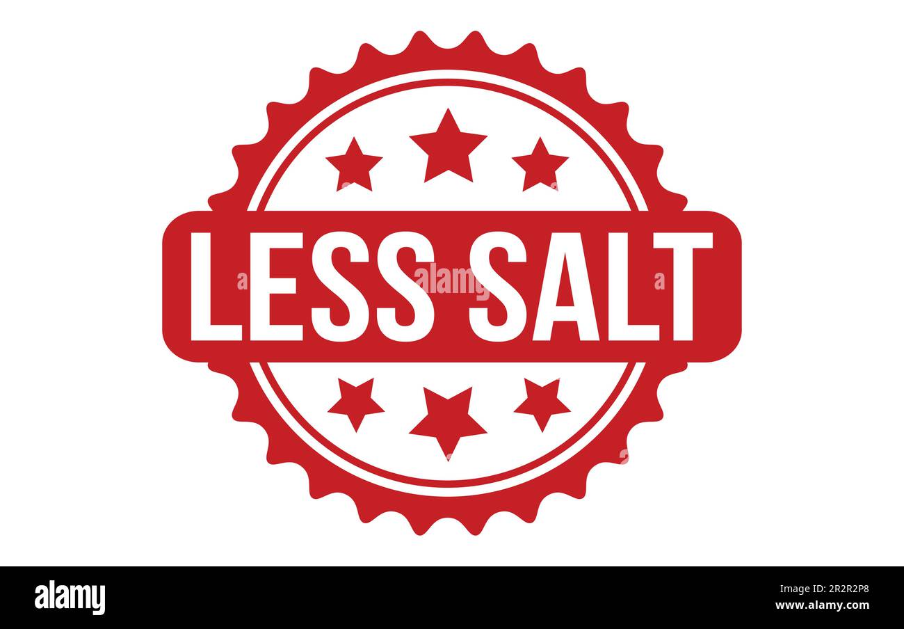 Less salt stamp hi-res stock photography and images - Alamy