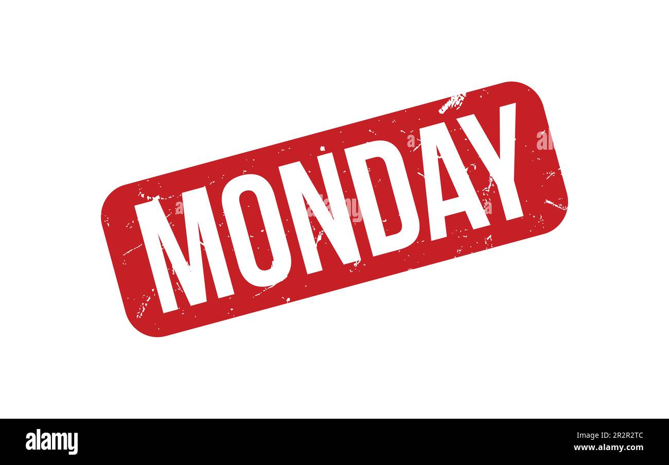 Monday Rubber Stamp Seal Vector Stock Vector Image & Art - Alamy