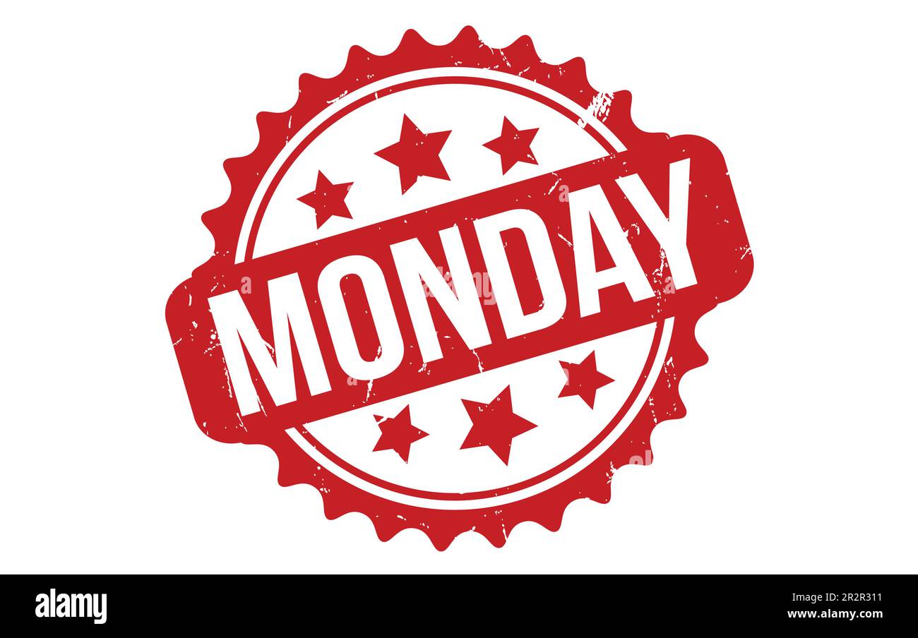 Monday Rubber Stamp Seal Vector Stock Vector Image & Art - Alamy