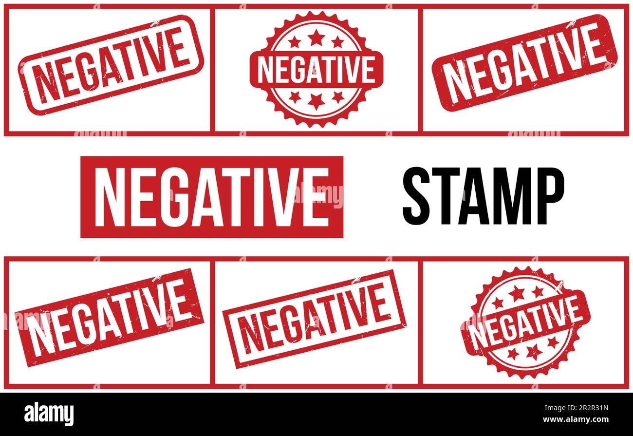 Negative Rubber Stamp set Vector Stock Vector Image & Art - Alamy