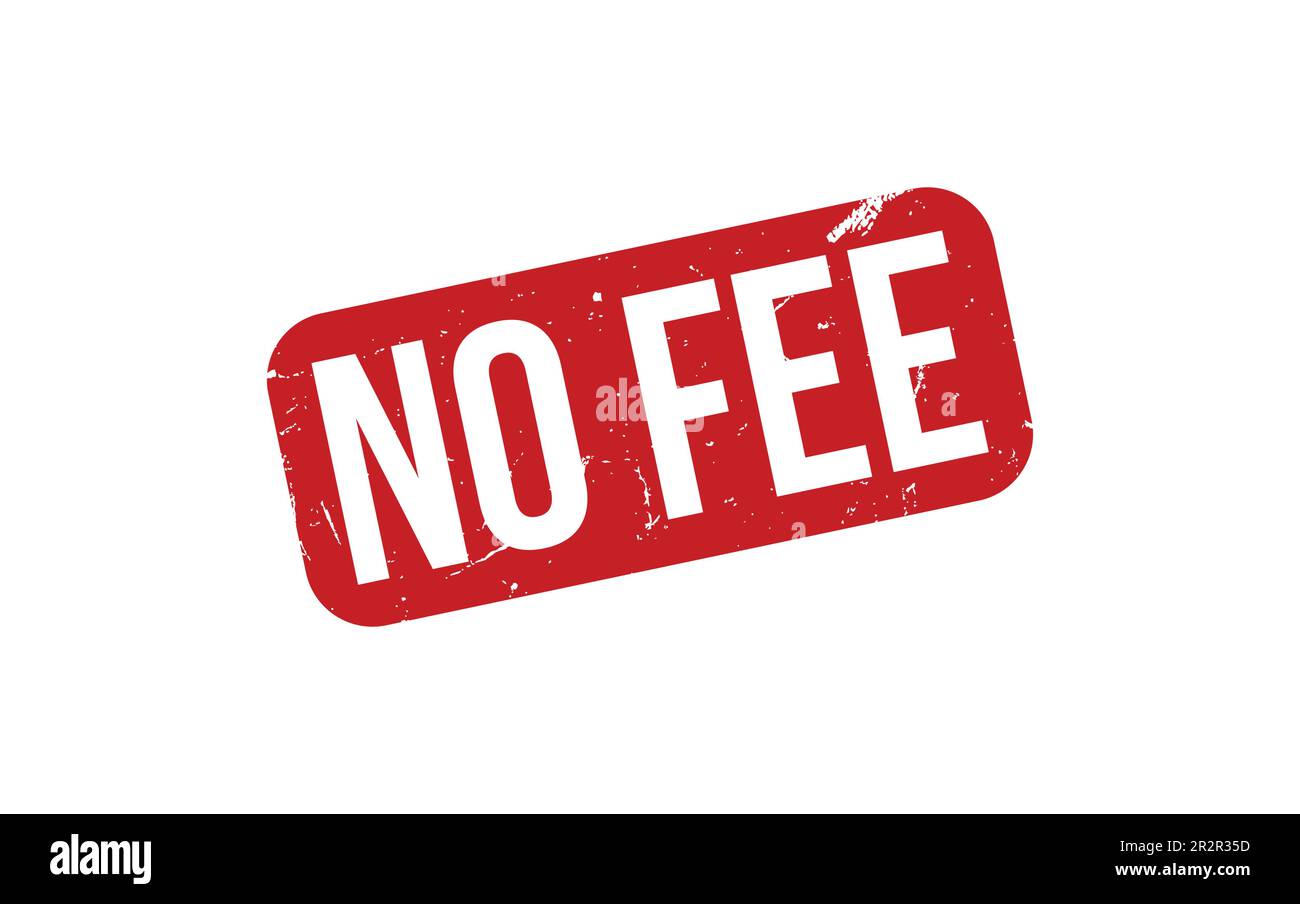 No fee stamp Cut Out Stock Images & Pictures - Alamy
