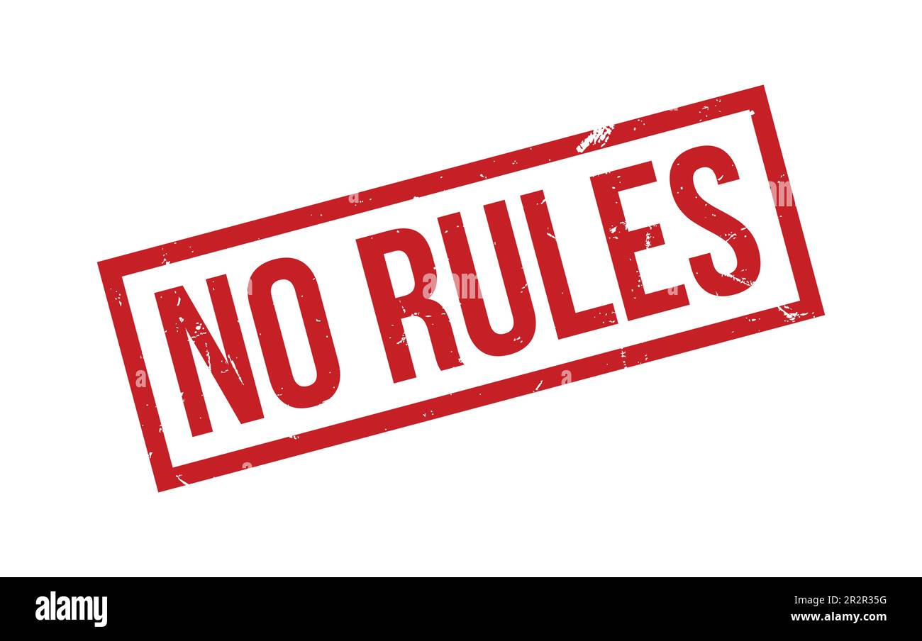 No Rules Rubber Stamp Seal Vector Stock Vector Image & Art - Alamy