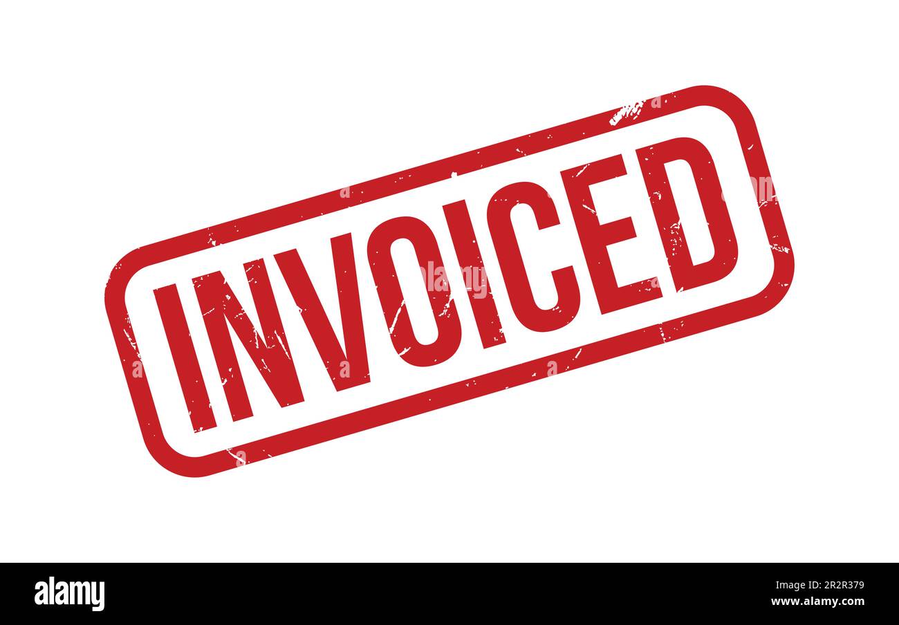 Invoiced Rubber Stamp Seal Vector Stock Vector Image & Art - Alamy