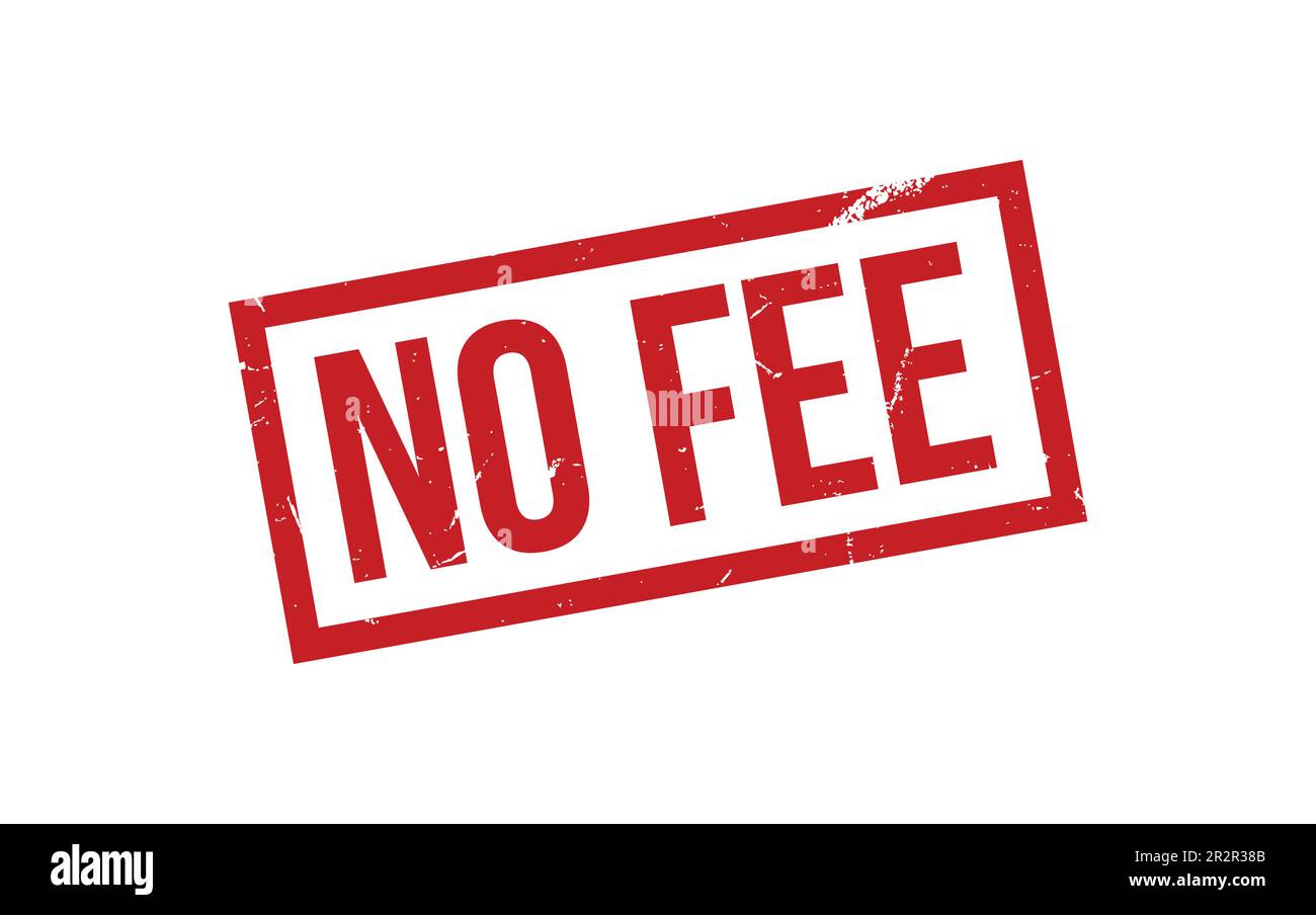 No Fee Rubber Stamp Seal Vector Stock Vector Image & Art - Alamy