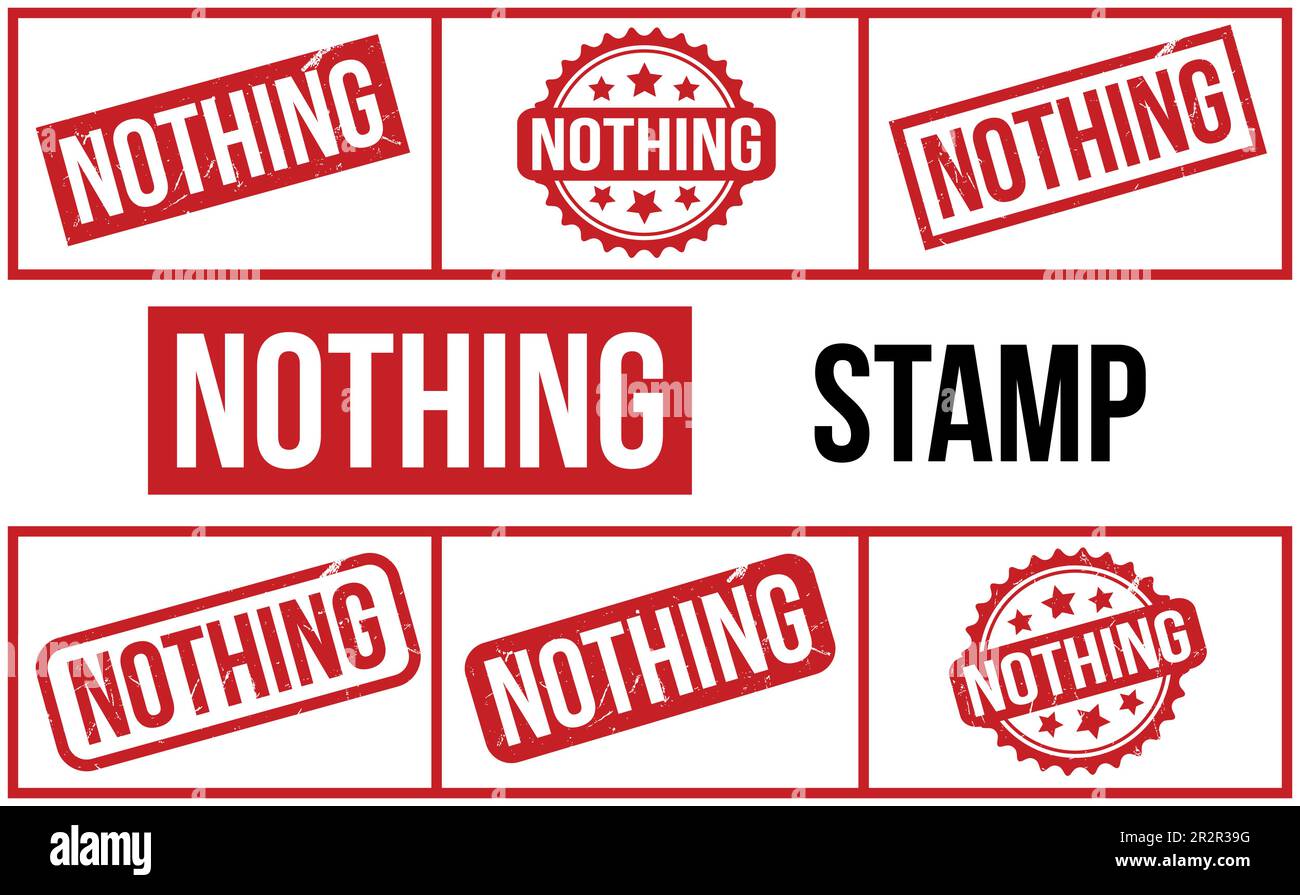 Nothing Rubber Stamp Seal Vector Stock Vector Image & Art - Alamy