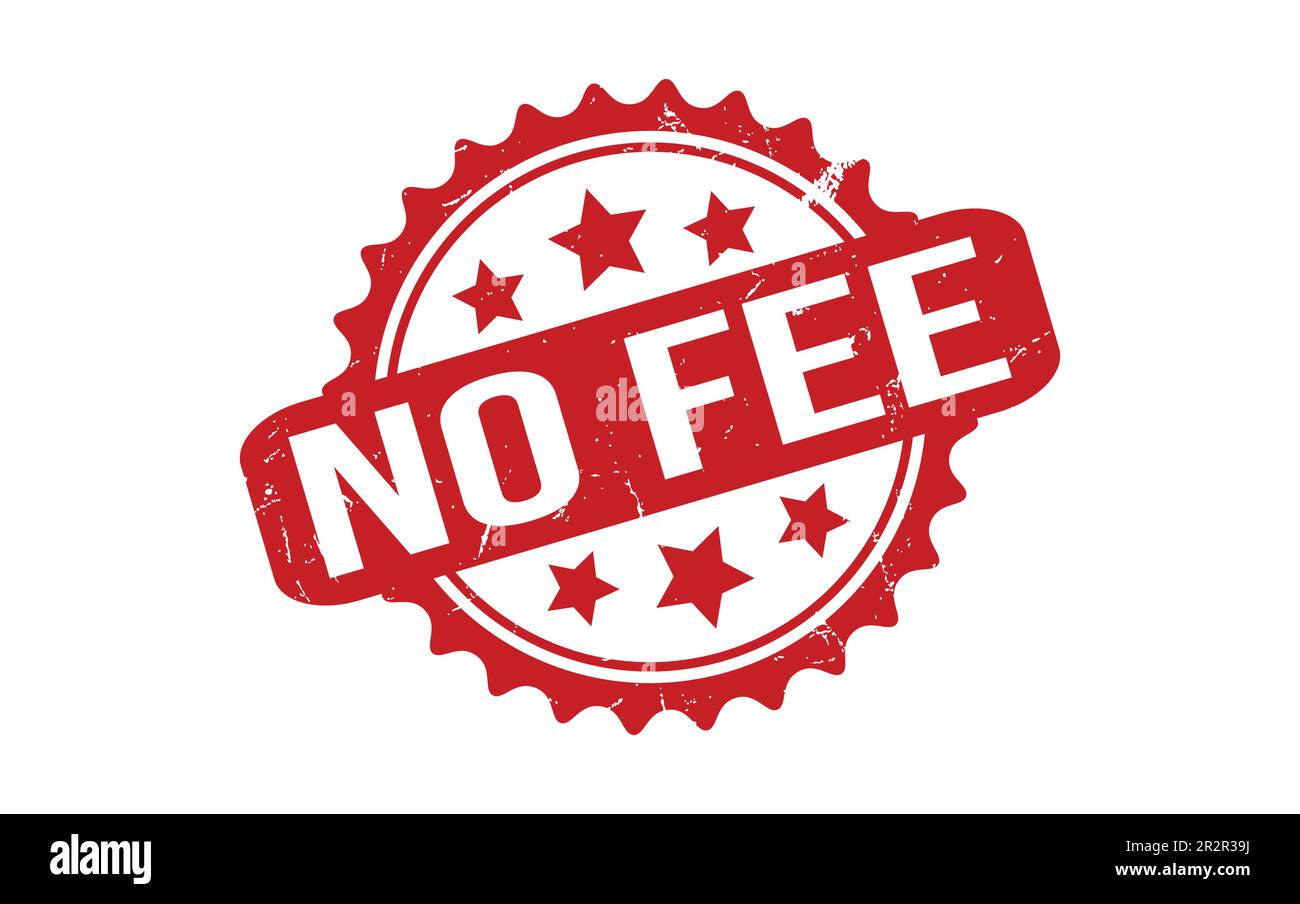 No fee stamp Cut Out Stock Images & Pictures - Alamy