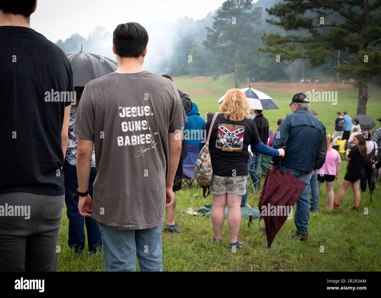Resaca, Georgia, USA. 20th May, 2023. Civil War re-enactors, their ...