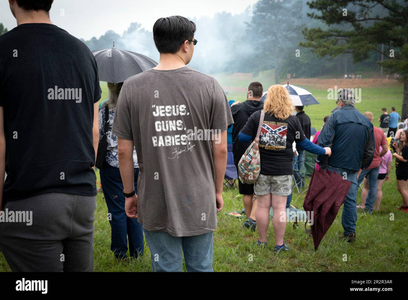Resaca, Georgia, USA. 20th May, 2023. Civil War re-enactors, their ...