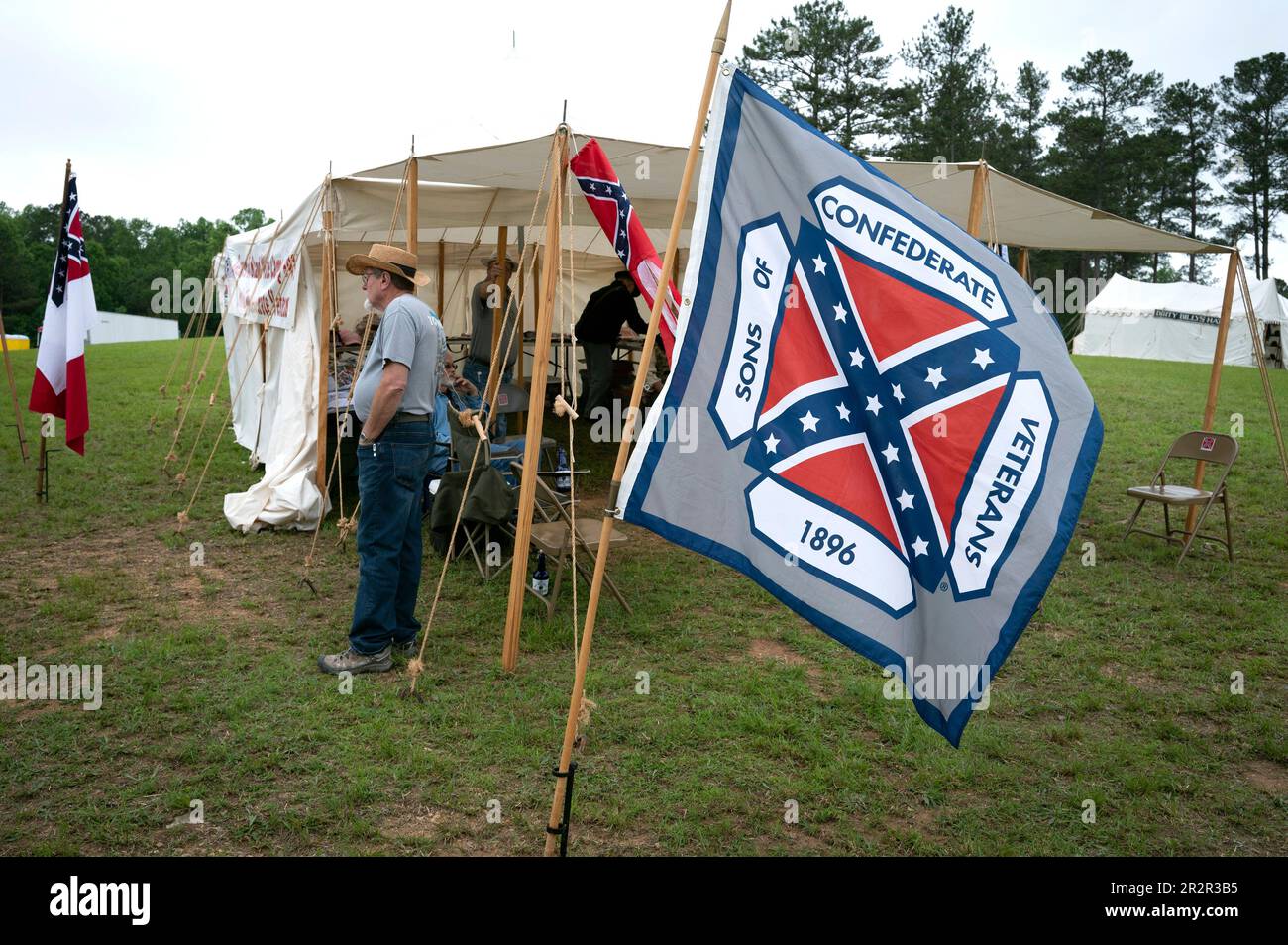 Resaca, Georgia, USA. 20th May, 2023. Civil War re-enactors, their ...