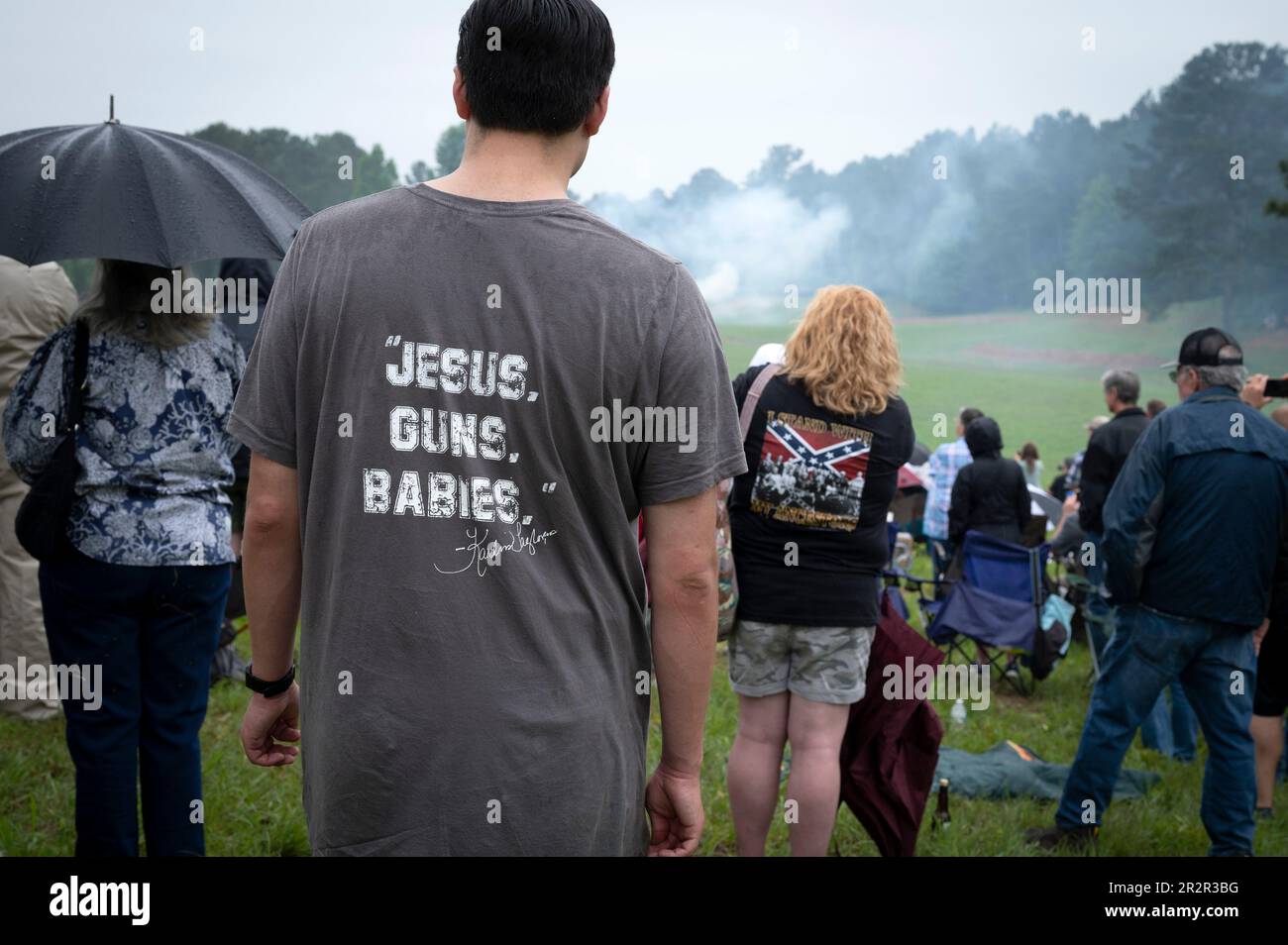 Resaca, Georgia, USA. 20th May, 2023. Civil War re-enactors, their ...