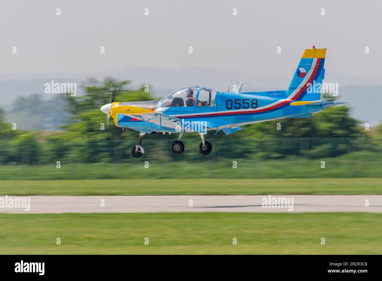 Zlin Z-142C at Caslav Air Show 2023 in Caslav, Czech Republic Stock ...