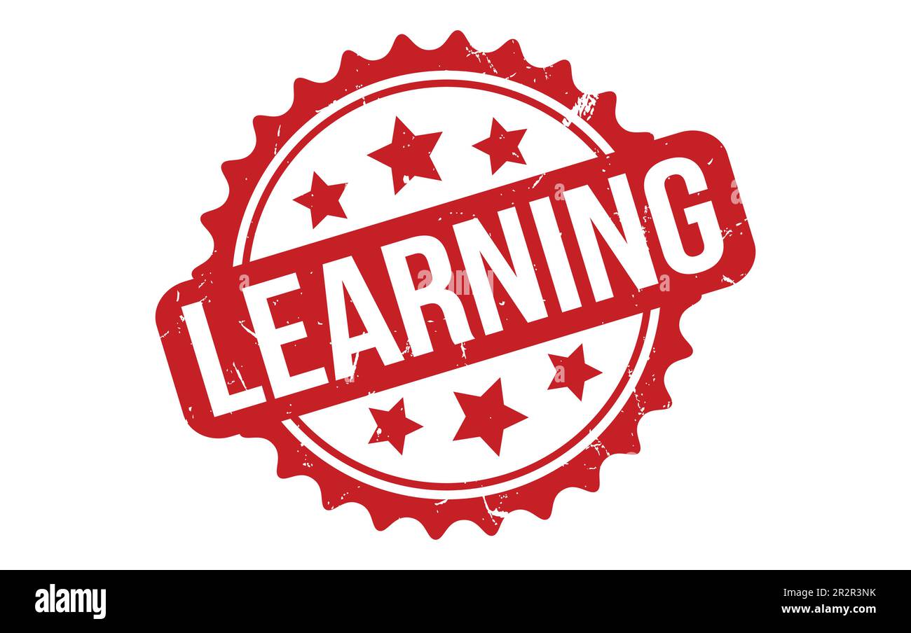 Learning Rubber Stamp Seal Vector Stock Vector Image & Art - Alamy