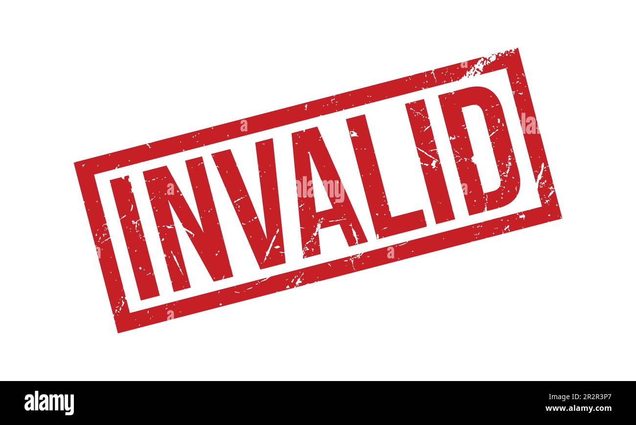 Invalid stamp Cut Out Stock Images & Pictures - Alamy