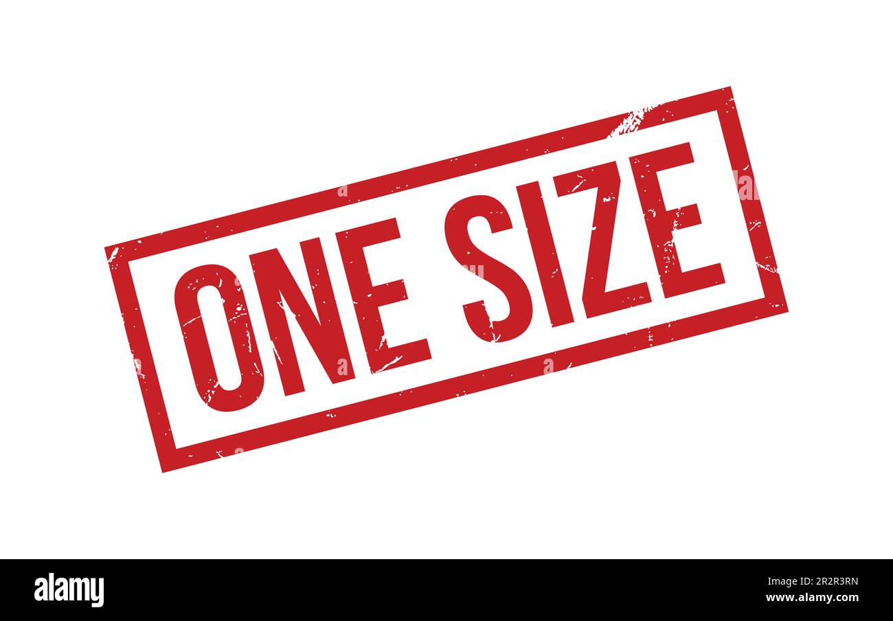 One Size Rubber Stamp Seal Vector Stock Vector Image & Art - Alamy