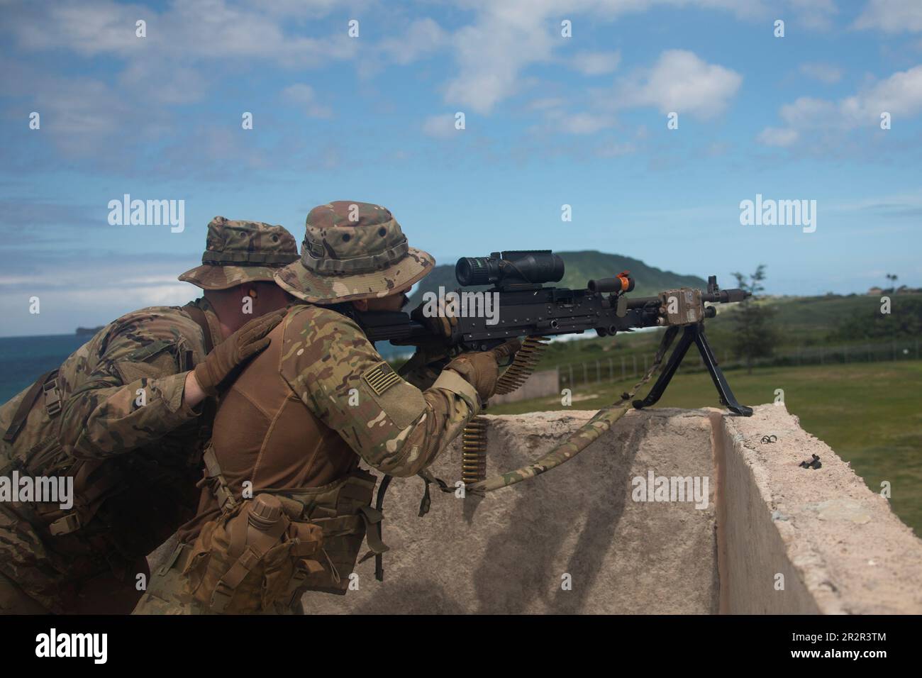 U.S. Soldiers with Bravo Company, 2nd Battalion, 35th Infantry Regiment ...