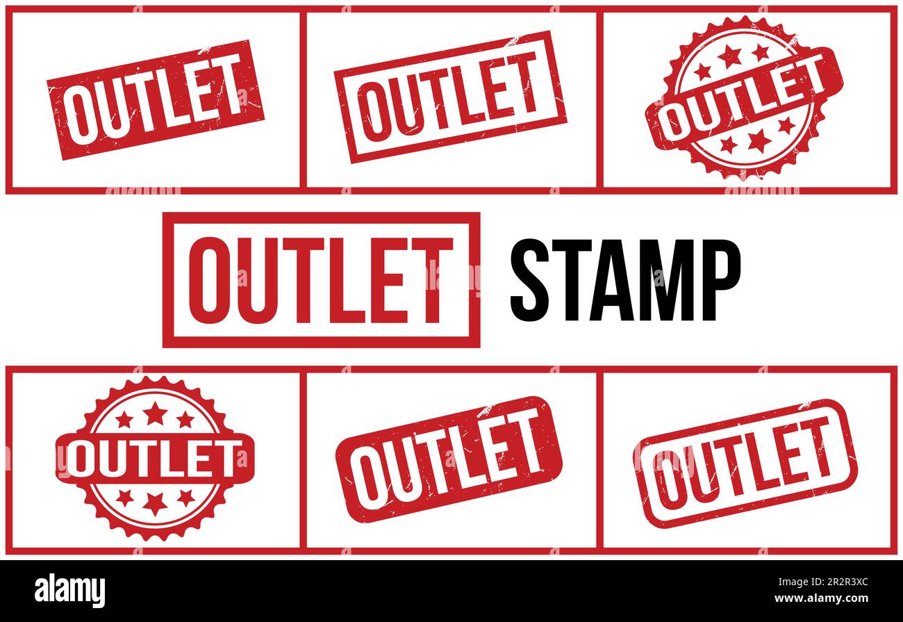 Outlet word Stock Vector Images - Alamy