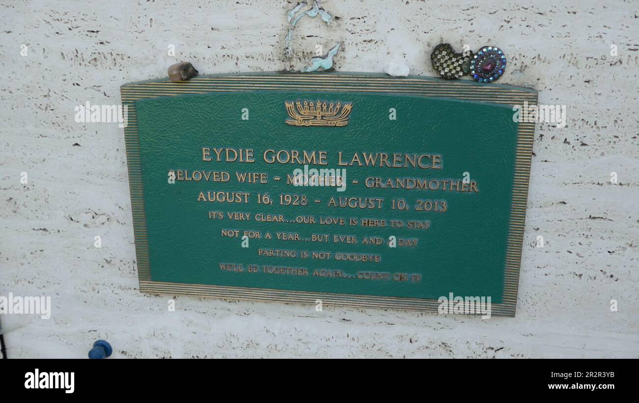Los Angeles, California, USA 18th May 2023 Singer Eydie Gorme Lawrence ...