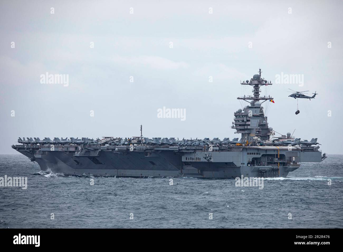 230512-N-LK647-1146 ATLANTIC OCEAN (May 12, 2023) An MH-60S Seahawk ...