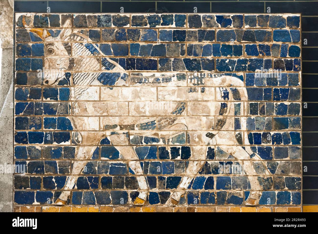 Bull(or Unicorn), relief of "Procession Street" in Babylon, Glazed ...