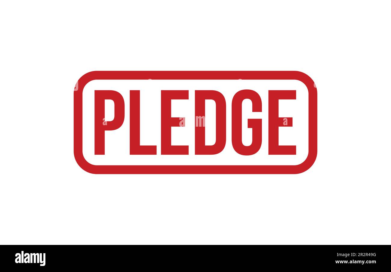 Pledge Rubber Stamp Seal Vector Stock Vector Image & Art - Alamy