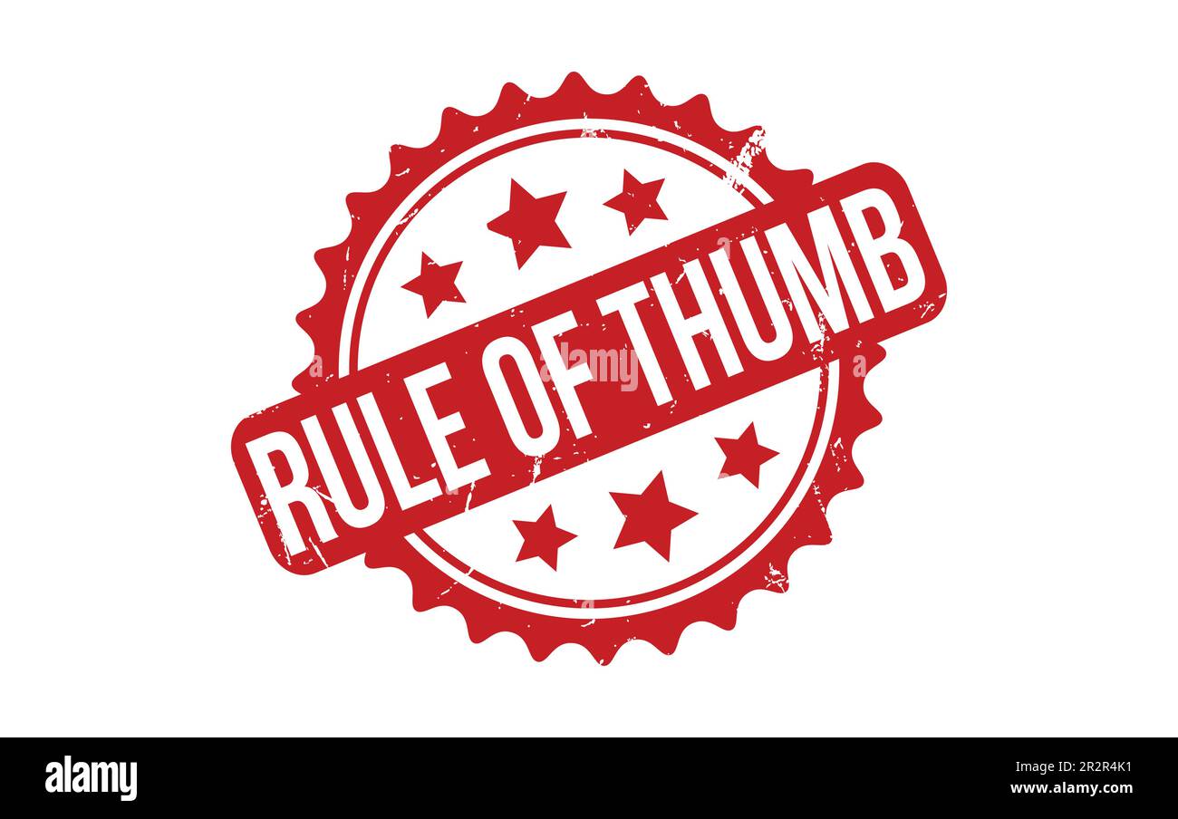 Rule of Thumb Rubber Stamp Seal Vector Stock Vector Image & Art - Alamy