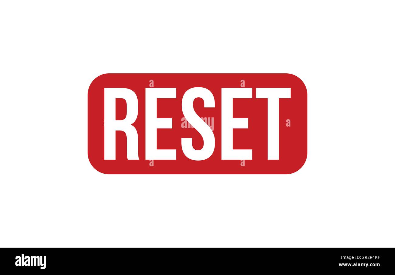 Reset Rubber Stamp Seal Vector Stock Vector Image & Art - Alamy