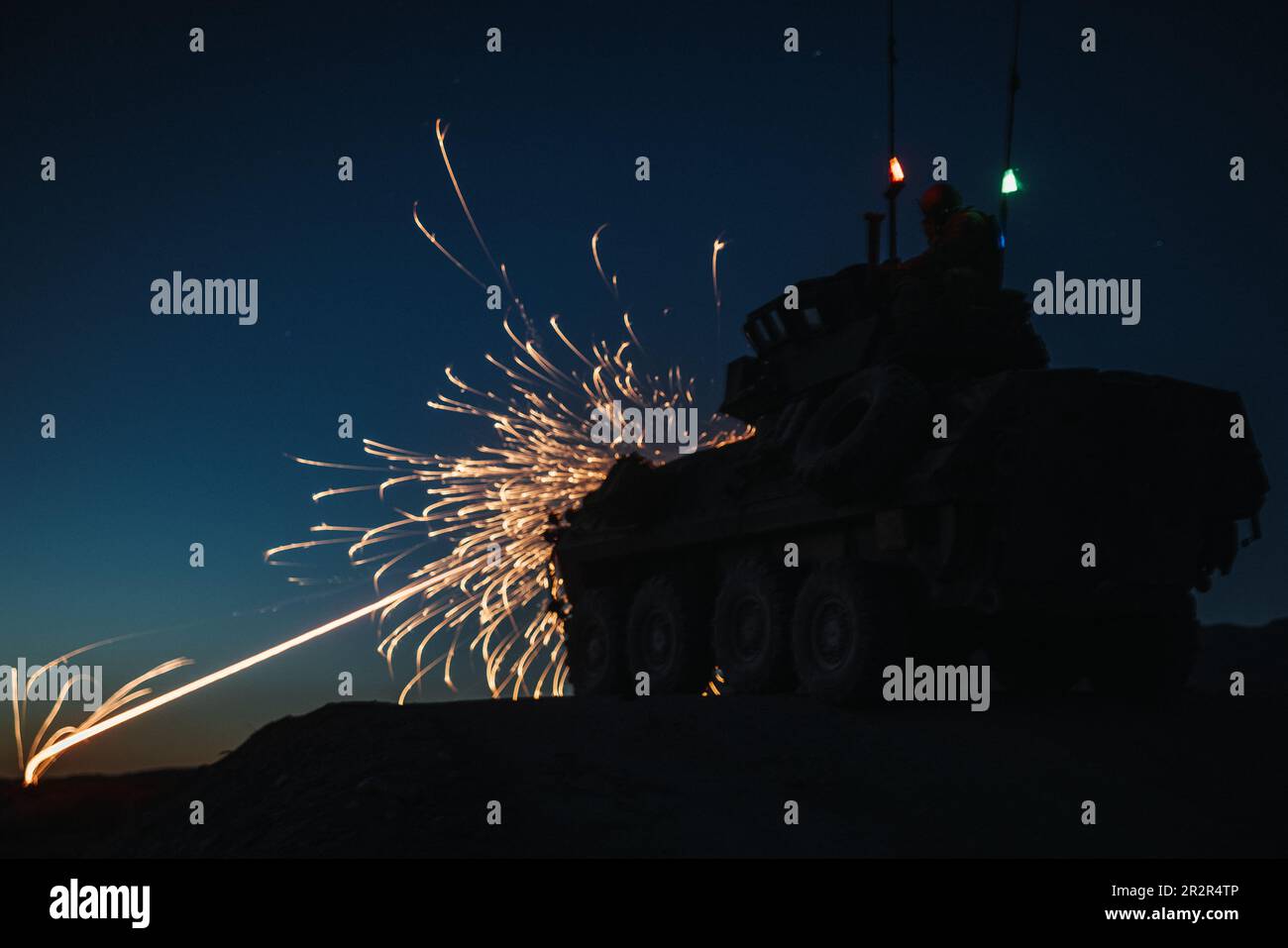 U.S. Marine Corps Light armored vehicles (LAV) assigned to 3rd and 1st ...
