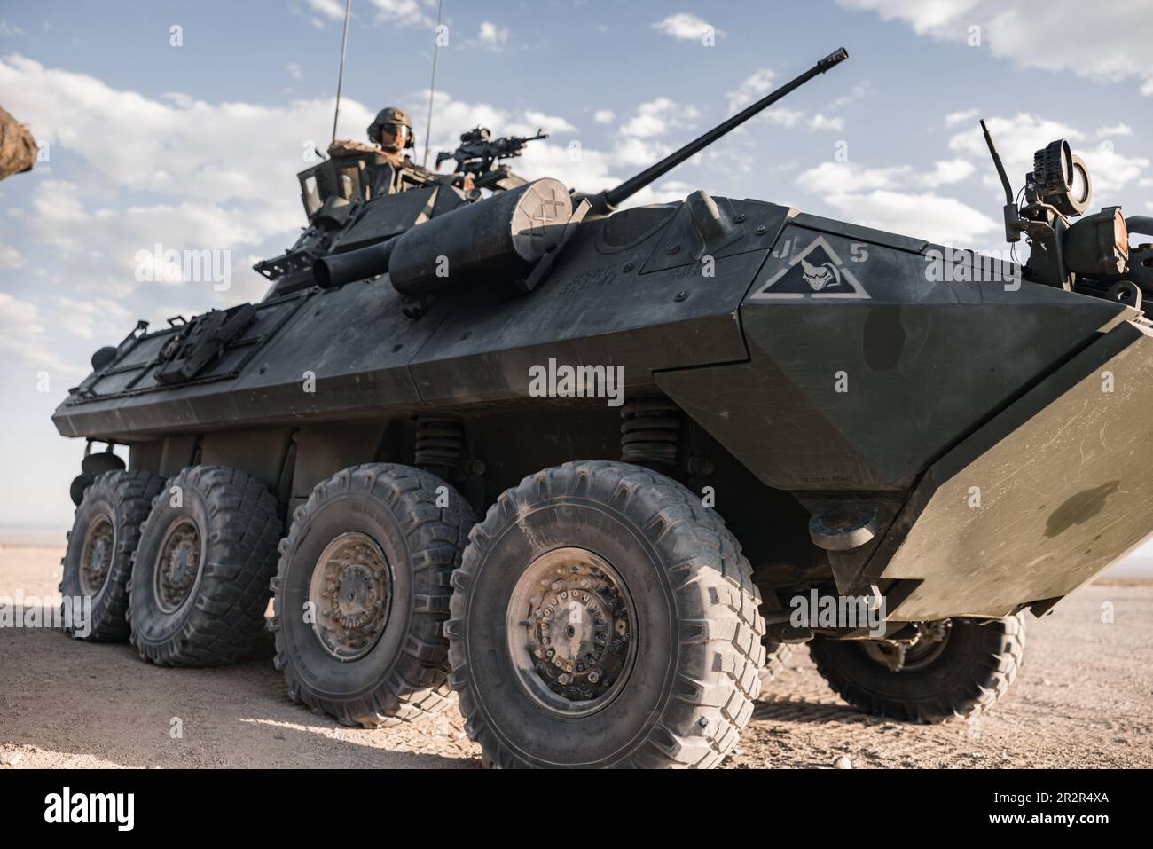 U.S. Marine Corps Light armored vehicles (LAV) assigned to 3rd and 1st ...