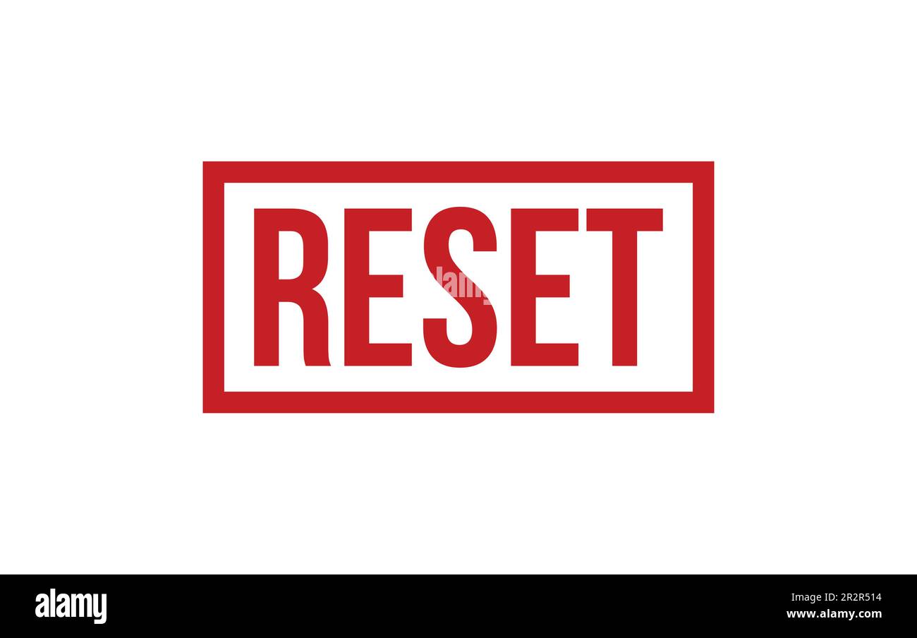 Reset stamp hi-res stock photography and images - Alamy